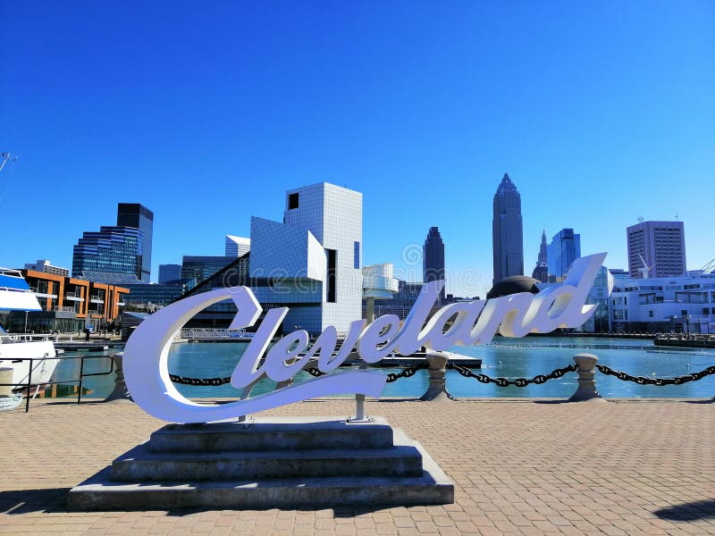 Cleveland stock image. Image of river, ohio, cleveland - 165594453