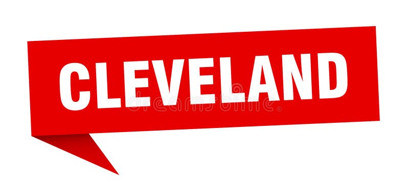 Cleveland Sticker. Cleveland Signpost Pointer Sign Stock Vector ...