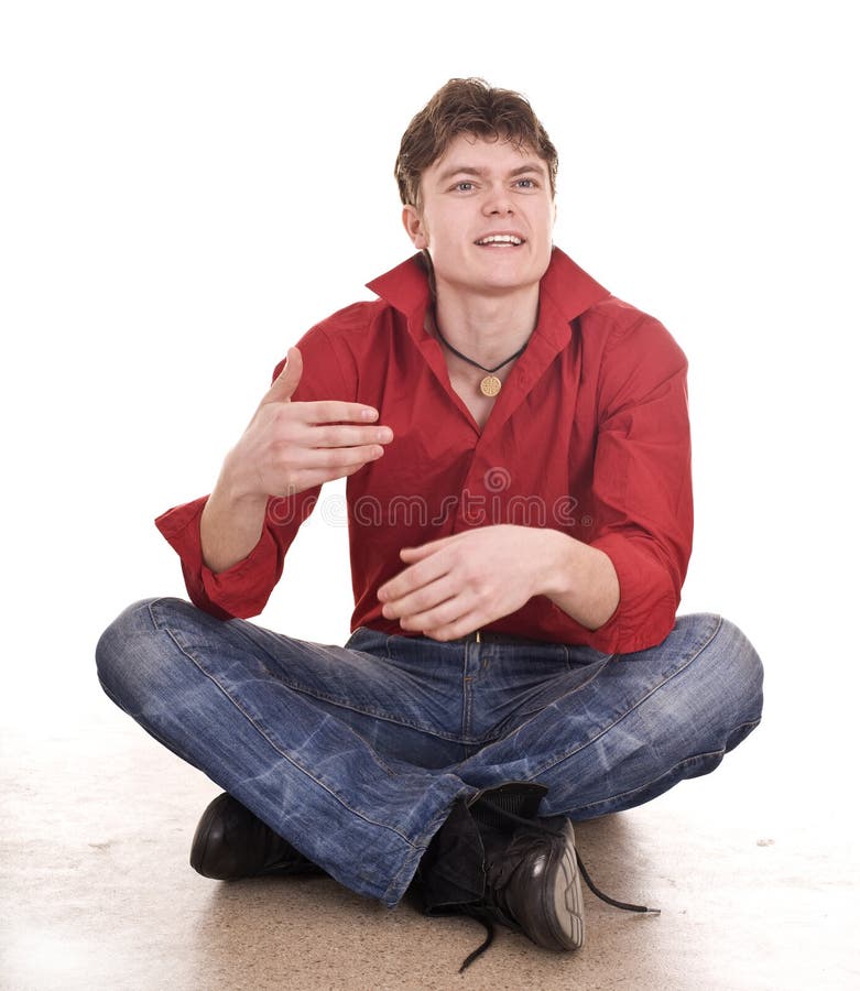 Clever Cheerful Handsome Strong Man. Stock Photo - Image of masculinity ...