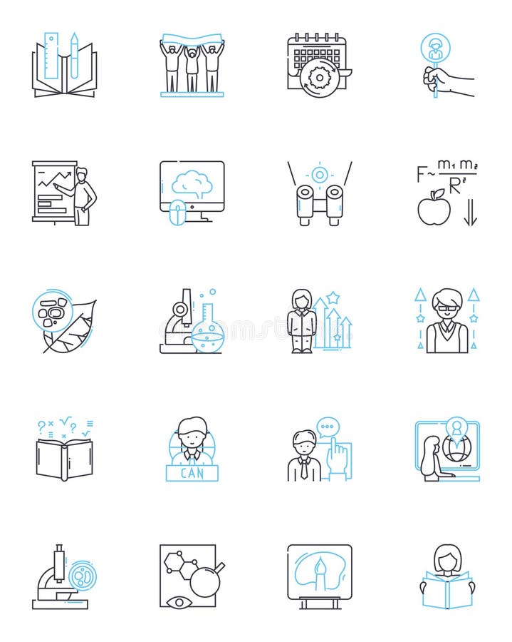 Resourceful Line Icons Collection. Innovative, Clever, Inventive ...