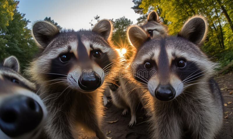 Clever Raccoon Captures Captivating Selfie with Its Mischievous Eyes ...