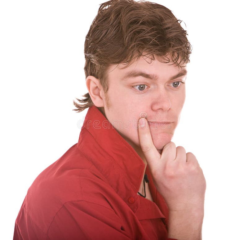 Clever Serious Handsome Strong Man. Stock Photo - Image of muscular ...