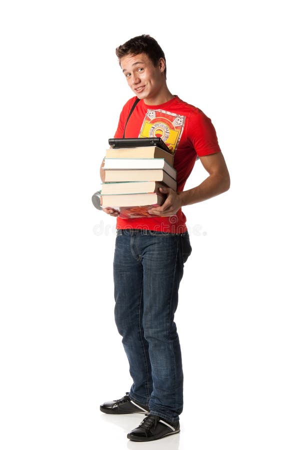 Student with a Computer Keyboard Stock Image - Image of high, happy ...