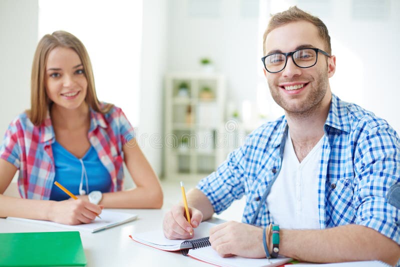 Clever student stock image. Image of handsome, university - 73956181