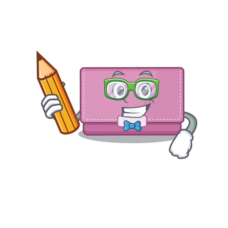 A Clever Student Womens Wallet Cartoon Character Study at Home Stock ...