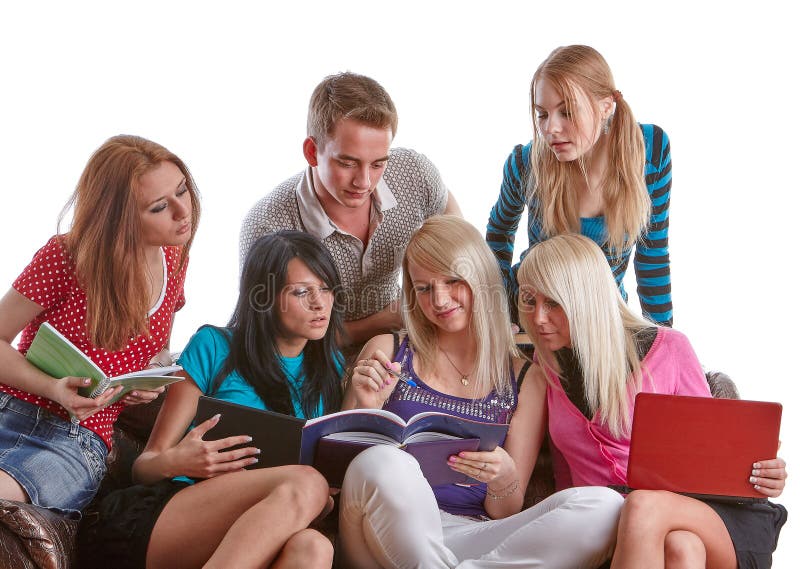 Clever students. stock photo. Image of examination, sitting - 96311758