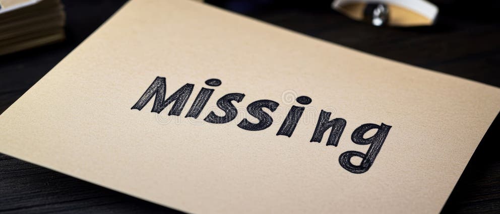 Clever Typography Missing Notice Creative Paper Design for Lost Items ...