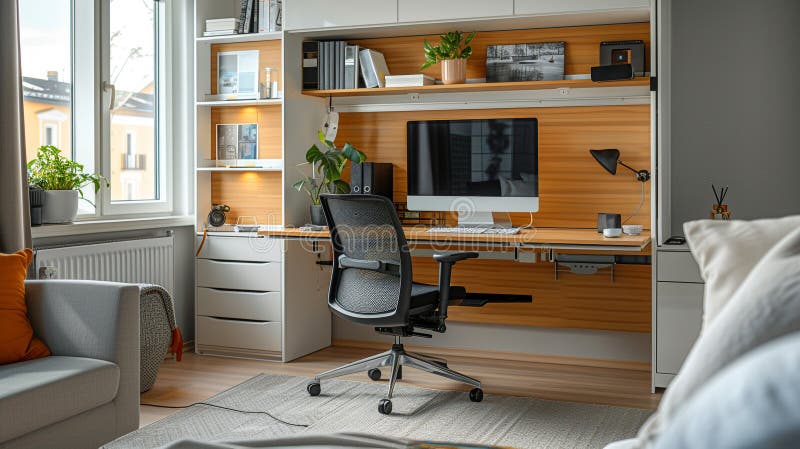 A Cleverly Designed Small Home Office Setup that Maximizes Space ...