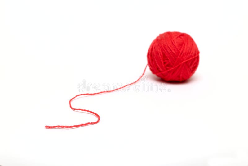 Red clew stock photo. Image of wool, cotton, clew, thread - 40617282