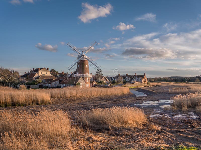Cley Next the Sea Norfolk stock photo. Image of clouds - 92039830
