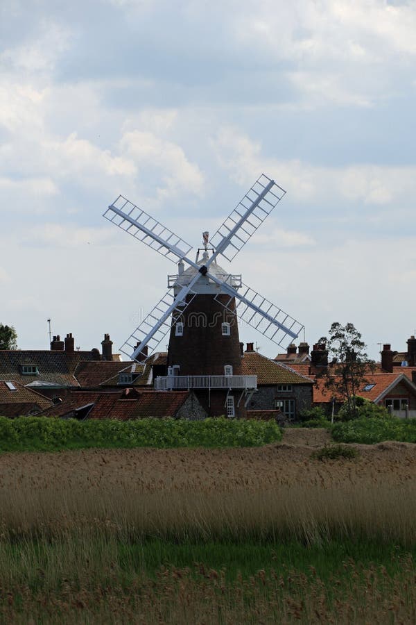 Cley Windmill stock photo. Image of birdwatching, sails - 93154834