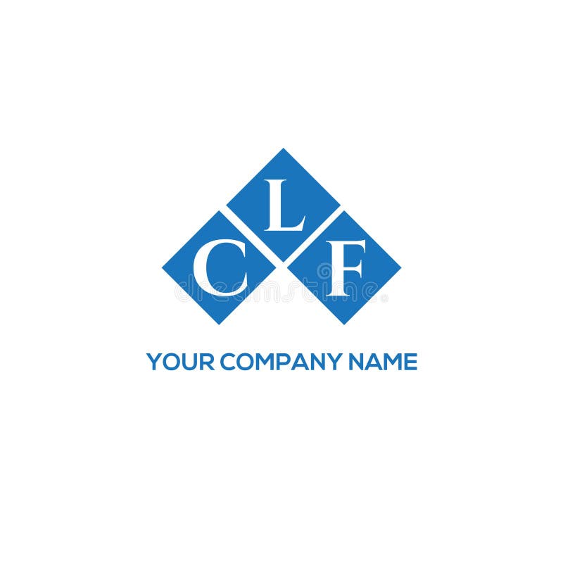 CLF Letter Logo Design on WHITE Background. CLF Creative Initials ...