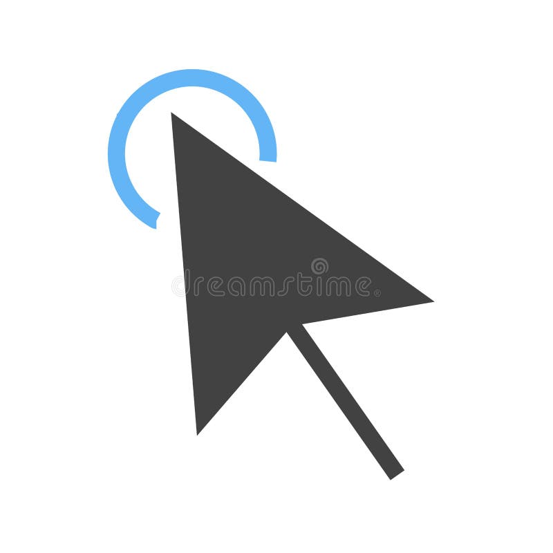 Icona Di Vettore Di Azione Di Clic Della Freccia Del Mouse, Cursore Che ...