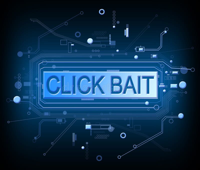 Click Bait Flat Design Vector Illustration Stock Vector - Illustration ...