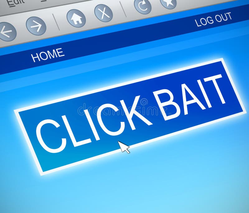 Click bait, signs for web stock vector. Illustration of button - 98101547