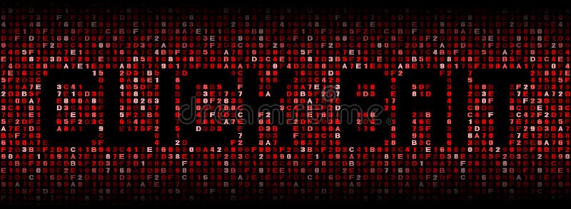 Click Bait Text on Hex Code Illustration Stock Illustration ...