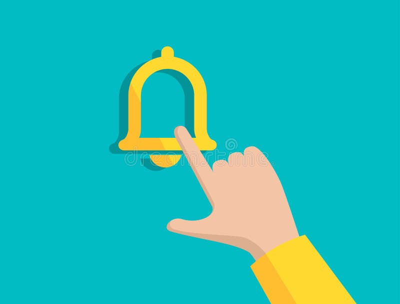Click the Bell To Enable and Receive Notifications Stock Vector ...