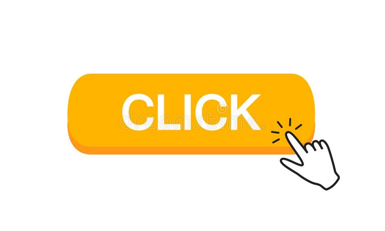 Click Button with Hand Cursor Pointer Clicking. Stock Vector ...
