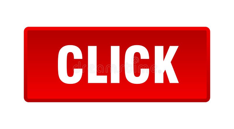 Click Button. Click Square Isolated Push Button Stock Vector ...