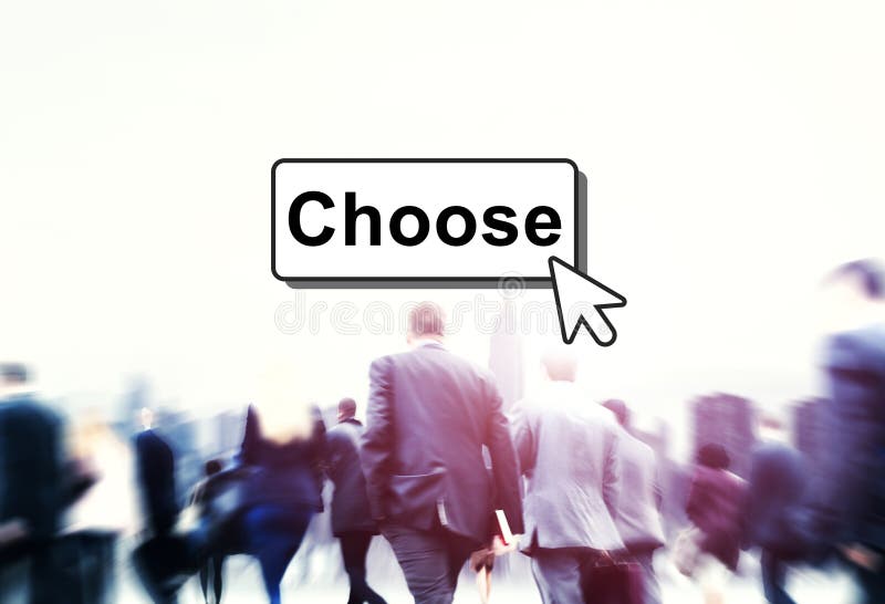 Click Choose Add Button Interface Concept Stock Photo - Image of ...