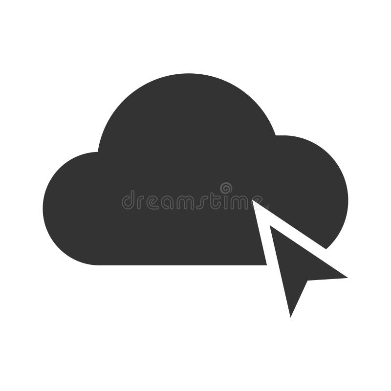 Click on cloud icon design stock vector. Illustration of information ...
