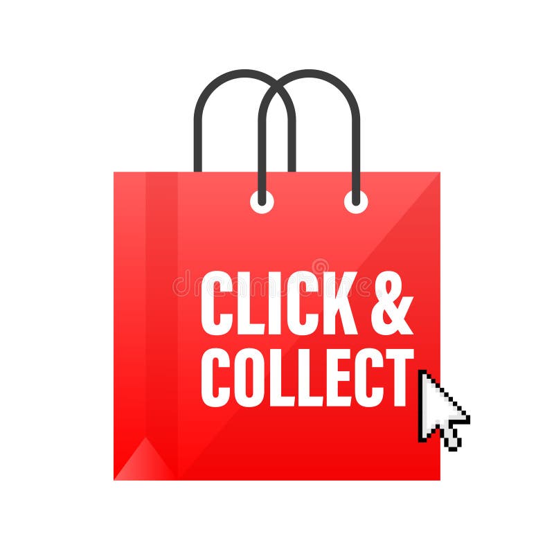 Click Collect for Marketing Design. Vector Illustration Stock Vector ...