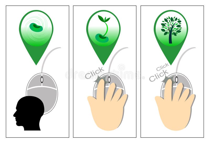 Click a Computer Mouse - Illustration Stock Illustration - Illustration ...