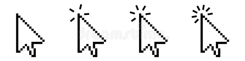Click Cursor Icon. Computer Mouse Pointer Arrow Stock Vector ... Click Cursor Icon. Computer Mouse Pointer Arrow Stock Vector ...