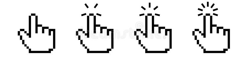 Click Cursor Icon. Computer Mouse Pointer Arrow Stock Vector ... Click Cursor Icon. Computer Mouse Pointer Arrow Stock Vector ...