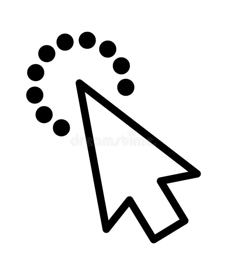 Click Cursor Set Computer Pointer Hand And Arrow Icon Press Pick Action Element Vector Web