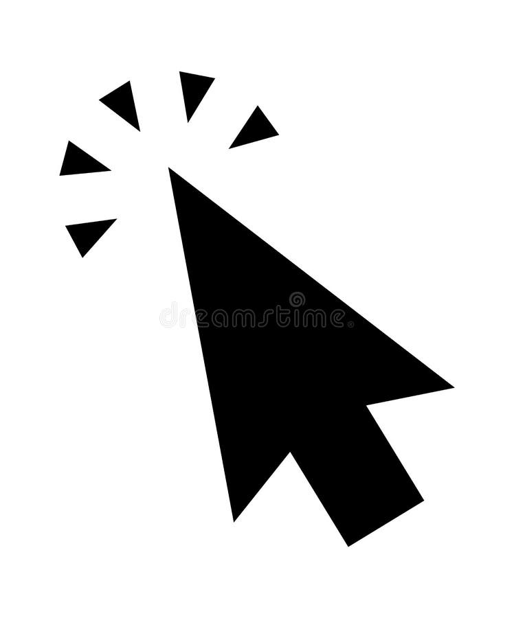 Click Cursor Set Computer Pointer Hand And Arrow Icon Press Pick