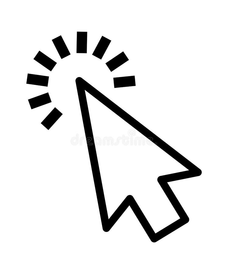 Click Cursor Set Computer Pointer Hand And Arrow Icon Press Pick