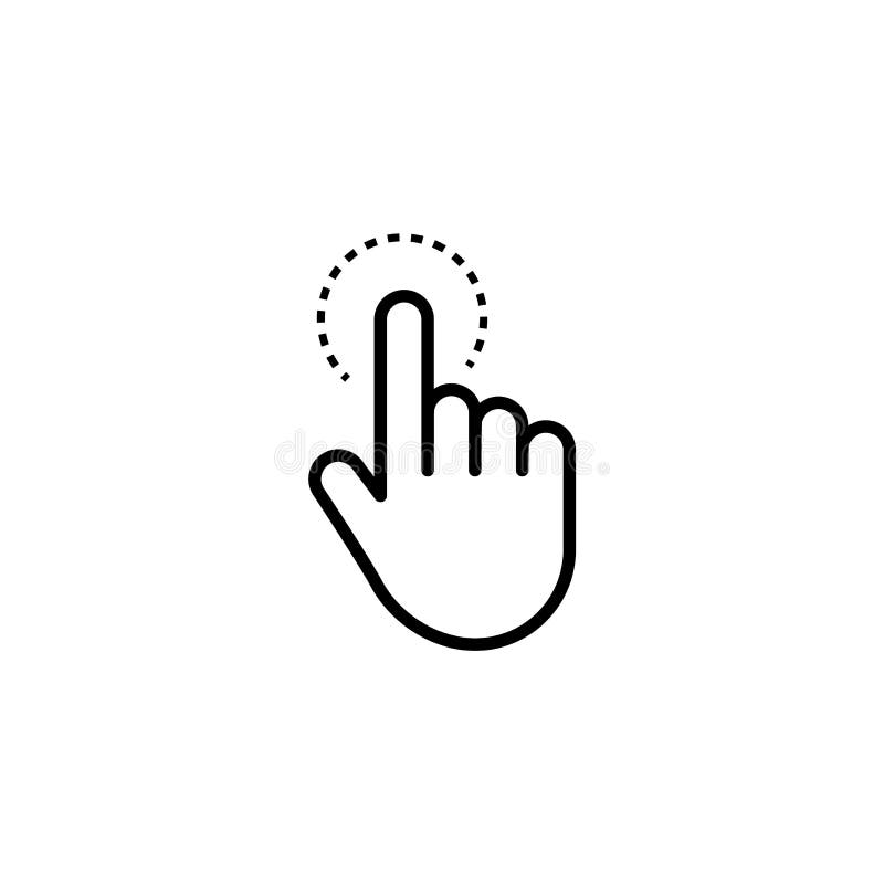 Click Cursor Set Computer Pointer Hand And Arrow Icon Press Pick Action Element Vector Web