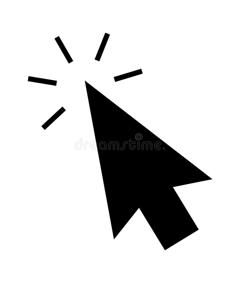 Click Cursor Set. Computer Pointer Hand and Arrow Icon. Press Pick ...