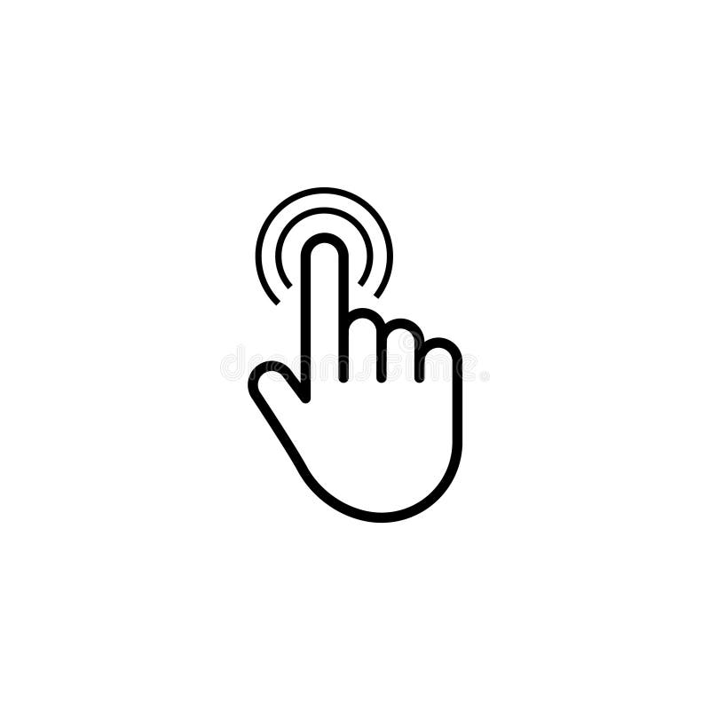 Click Cursor Set Computer Pointer Hand And Arrow Icon Press Pick Action Element Vector Web