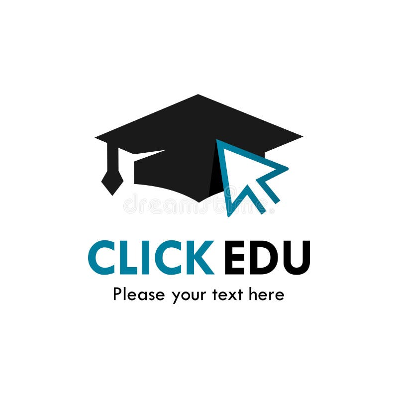Click edu logo stock vector. Illustration of sign, creative - 264179487