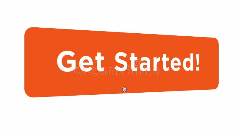 Click on Get Started Button by Cursor Pointer on a Computer Screen ...