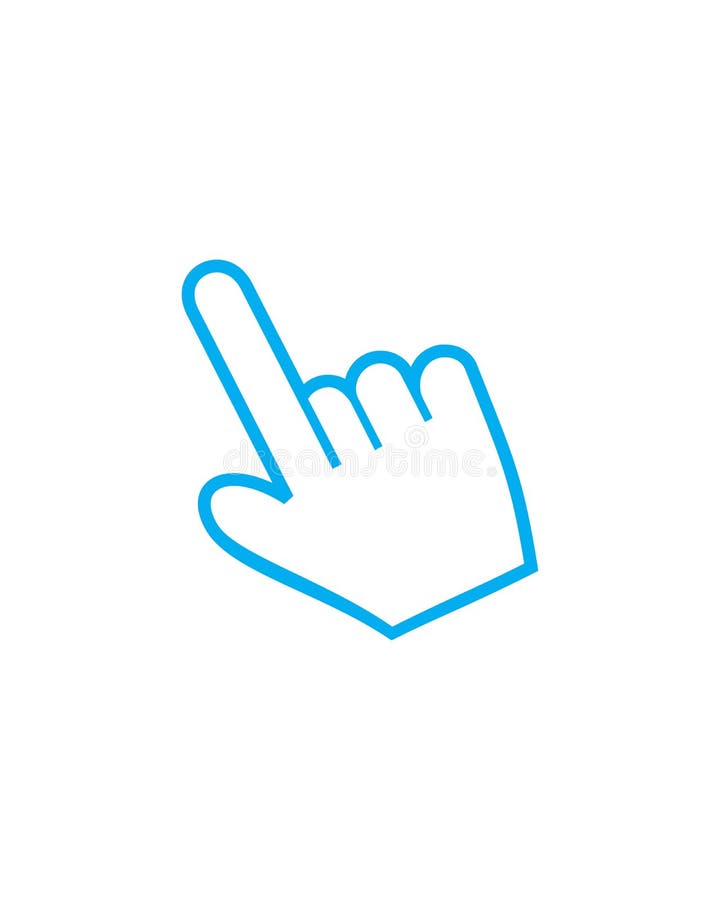 Click Hand stock vector. Illustration of icon, internet - 79626717