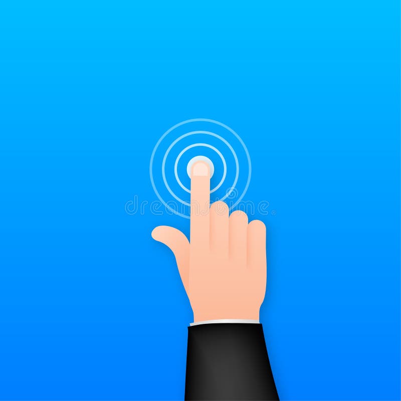 Woman Hand Click Mouse Stock Illustrations – 113 Woman Hand Click Mouse ...