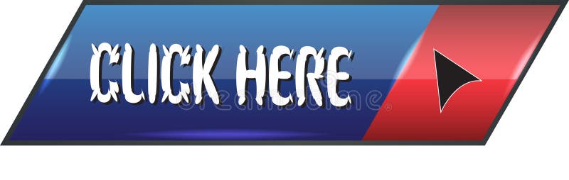 Click Here Arrow Web Button Classic Button White Background Stock ...