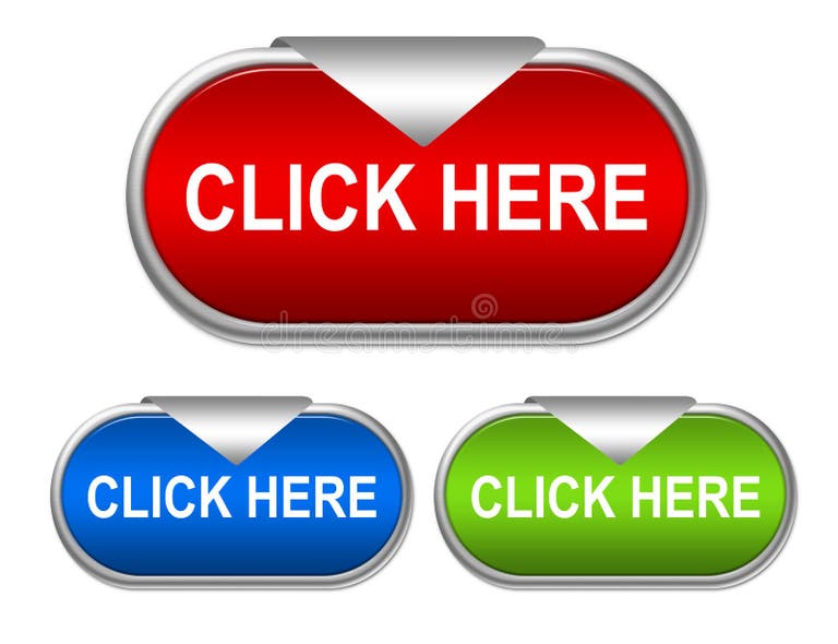 Click Here Green Button Stock Illustrations – 3,730 Click Here Green ...
