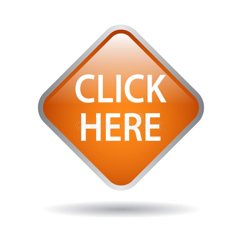 Click Here Orange Icon Square Web Button Stock Illustrations – 1,276 ...