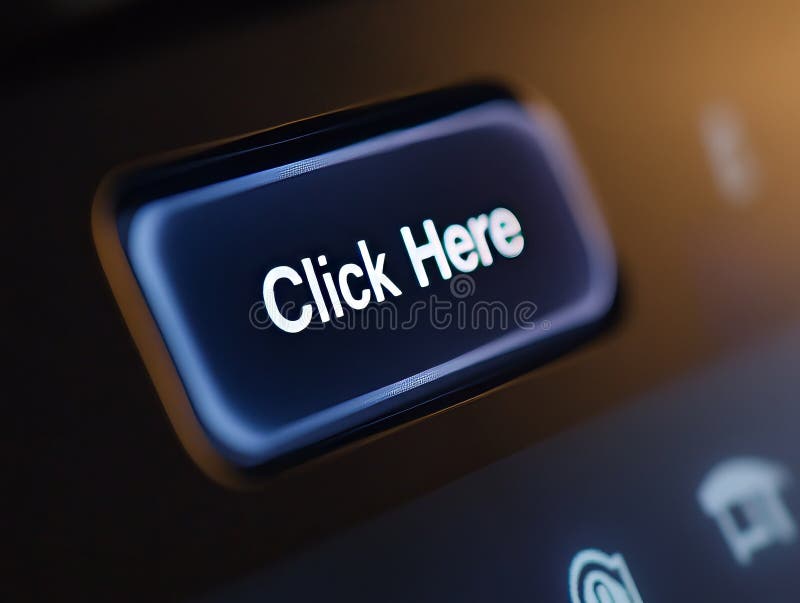 Click Here Button Evades the Cursor in a Virtual Prank on a Computer ...