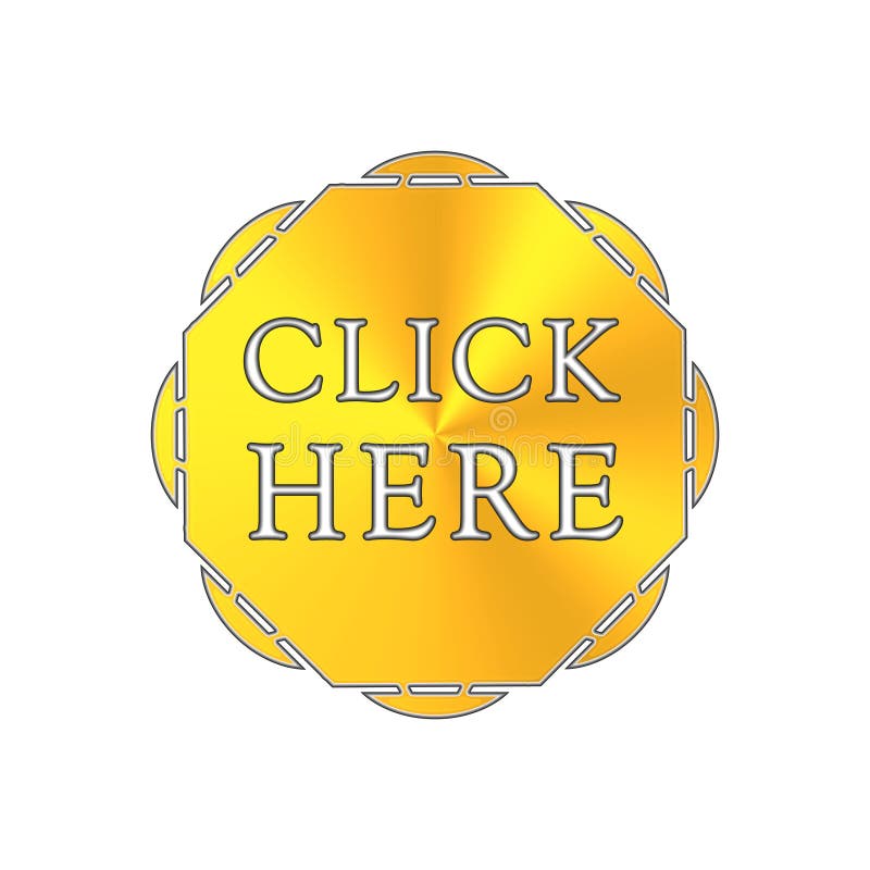 Click here button stock illustration. Illustration of connect - 84921593