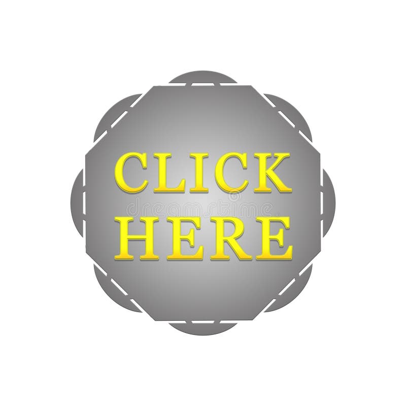 Click here button stock illustration. Illustration of connect - 84921593