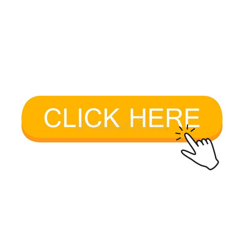 Click Here Button with Hand Pointer Clicking. Stock Vector ...