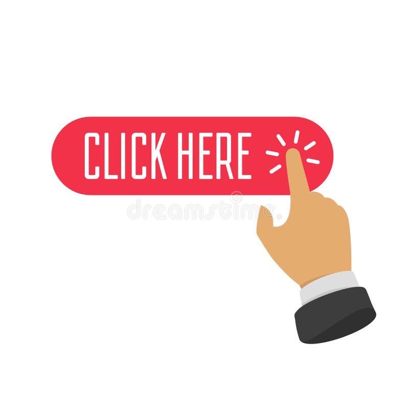 Click here button. stock vector. Illustration of modern - 172358451