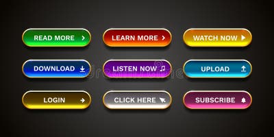 Click Here Button Stock Illustrations – 28,480 Click Here Button Stock Illustrations, Vectors ...