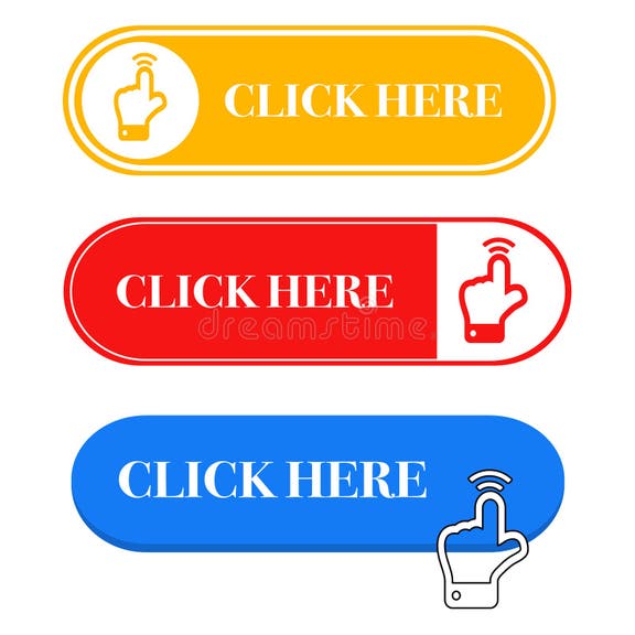 Click here button set. stock vector. Illustration of call - 332822286