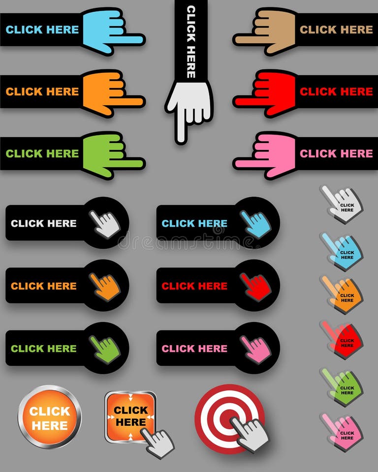 Here Stock Illustrations – 113,192 Here Stock Illustrations, Vectors ...